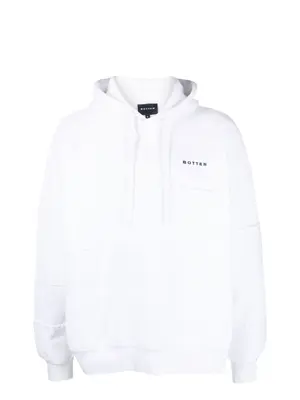 BOTTER Logo-print Organic Cotton Hoodie - White