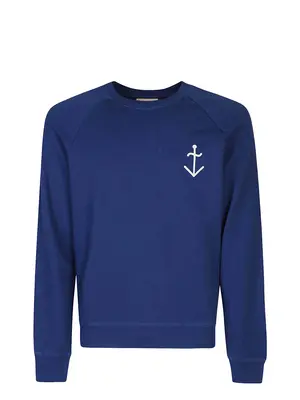 LA PAZ Logo Organic Cotton Sweatshirt - Blue