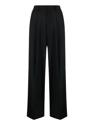 AZ FACTORY WITH LUTZ HUELLE Wide-leg Wool Trousers - Black