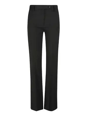 True Royal Cady Flared Trousers - Black