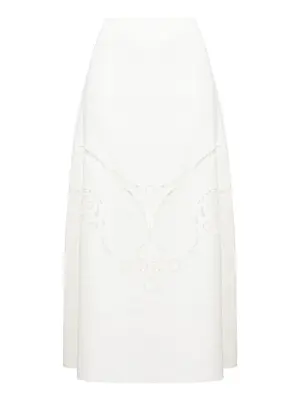 Chloé Midi Skirt - White