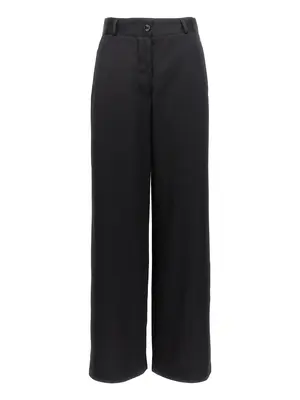 JIL SANDER Wide Leg Pants - Black
