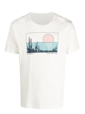 COTOPAXI Printed Organic Cotton T Shirt - White