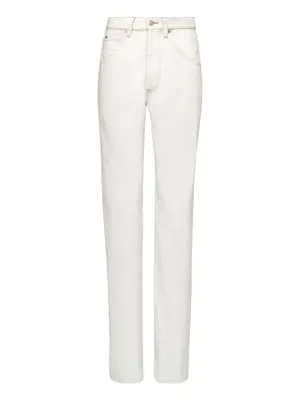 MAISON MARGIELA High-waisted Straight Leg Denim Jeans - Cream