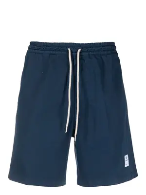 DEPARTMENT5 Drawstring Stretch-cotton Shorts - Blue