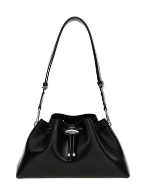 JIMMY CHOO Cinch M Shoulder Bag - Black
