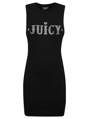 JUICY COUTURE Juicy Couture Logo Cotton Mini Dress