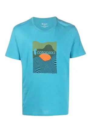 COTOPAXI Printed Organic Cotton T Shirt - Blue