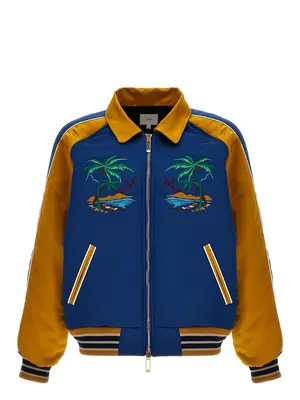 Rhude Palm Eagles Souvenir Bomber Jacket - Multicolor