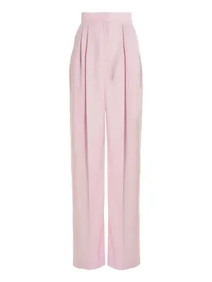 Alexander McQueen Pleated Wool Pants - Pink