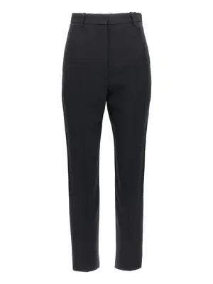 Alexander McQueen Crêpe Cigarette Pants - Black