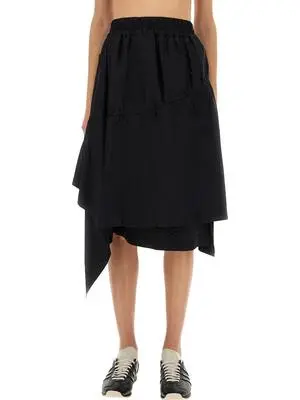 Y3 Asymmetrical Skirt - Black