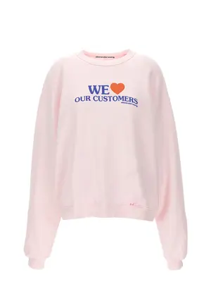 Alexander Wang We Love Our Customers' Sweatshirt - Pink