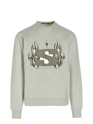 STAMPD Chrome Flame Sweatshirt - Gray
