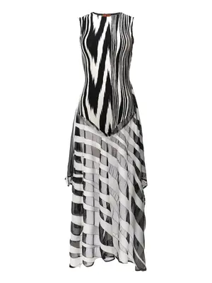 Missoni Tray Patterned Bodysuit - White/black
