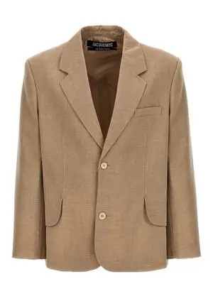 Jacquemus La Veste Titolo' Blazer - Beige