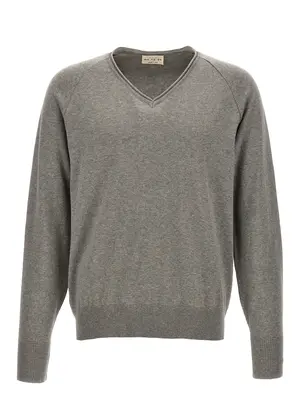 MA'RY'YA V-neck Sweater - Gray
