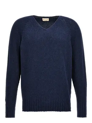 MA'RY'YA V-neck Sweater - Blue