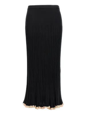 Proenza Schouler Ribbed Skirt - Black