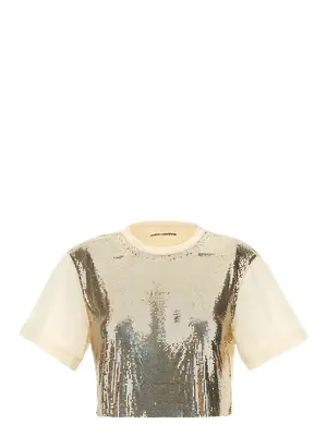Rabanne Metal Sequin Top - Gold
