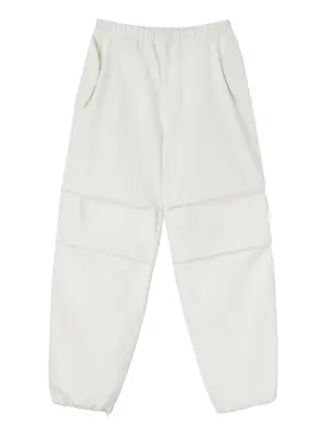 JIL SANDER Tapered Cotton Trousers - White
