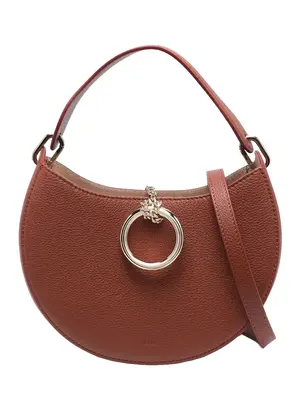 Chloé Arlène Leather Crossbody Bag - Brown