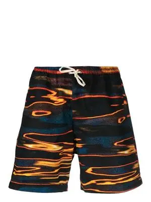 BLUE SKY INN Printed Swimming Trunks - Orange