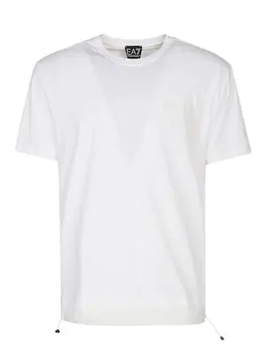 EA7 Logo Cotton T Shirt