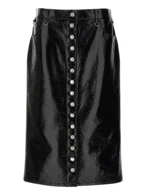 COURREGES Multiflex Vinyl Skirt - Black