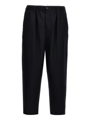 Marni Tropical Wool Crop Trousers - Blue