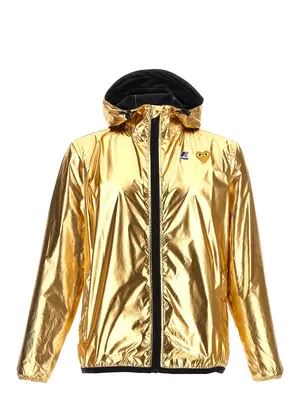 Play Comme Des Garcon X K-way Jacket - Gold