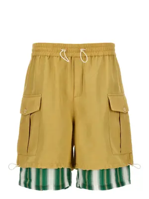 WALES BONNER Roam Cargo' Bermuda Shorts - Beige