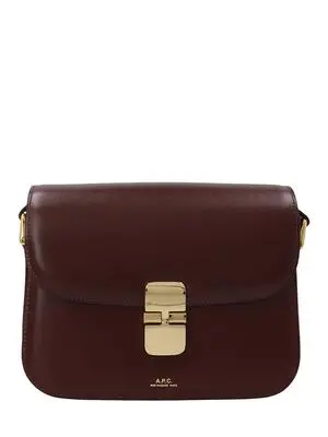 A.p.c. Grace Small Crossbody Bag Bordeaux