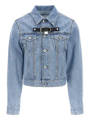 J.W.ANDERSON J.W.Anderson Padlock Strap Trucker Jacket Light Blue