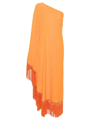 TALLER MARMO Arno Fringed Long Dress - Orange