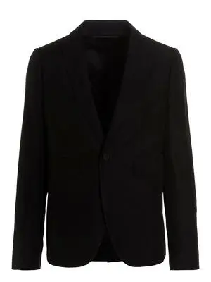SAPIO Jacquard' Blazer Jacket - Black