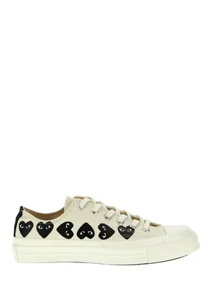 Play Comme Des Garcon X Converse Sneakers - White/black