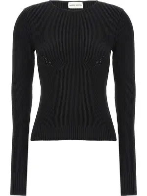 Magda Butrym 07' Ribbed Sweater - Black