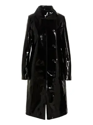 Raf Simons Vinyl Trench Coat - Black