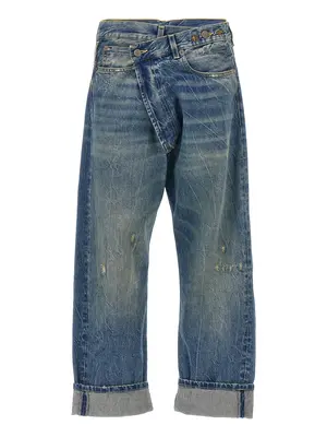 R13 Cross Over' Jeans - Blue