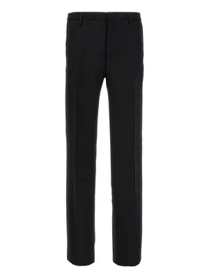 Etro Check Wool Trousers - Black
