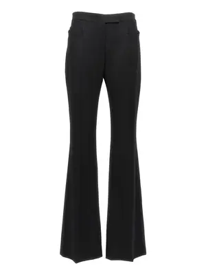TOM FORD Flared Wool Pants - Black