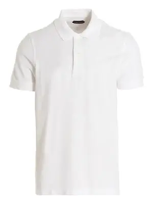TOM FORD Piqué Cotton Polo Shirt - White