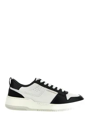 FERRAGAMO Dennis' Low-top Sneakers - White/black