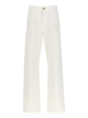 Etro Baggy Chevron Jeans - White