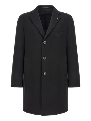 Tagliatore TAGLIATORE Single-Breasted Coat Black