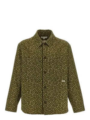 Maison Kitsuné Floral Print Overshirt - Green