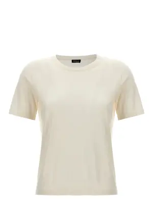 Kiton Silk Cashmere T-shirt - White