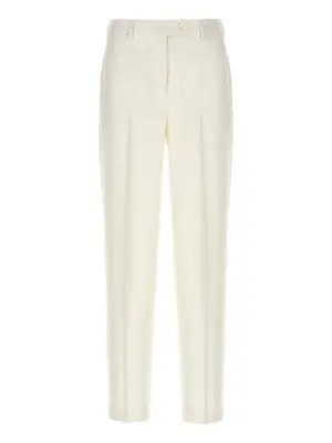 Kiton Cigarette Pants - White