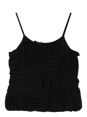 Comme Des Garçons Ruffled Top - Black